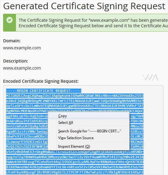 How to Generate a Certificate Signing Request - CSR in cPanel - Win Authority