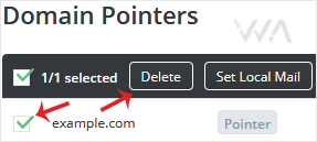 How to Remove a Domain Pointer in DirectAdmin - Win Authority